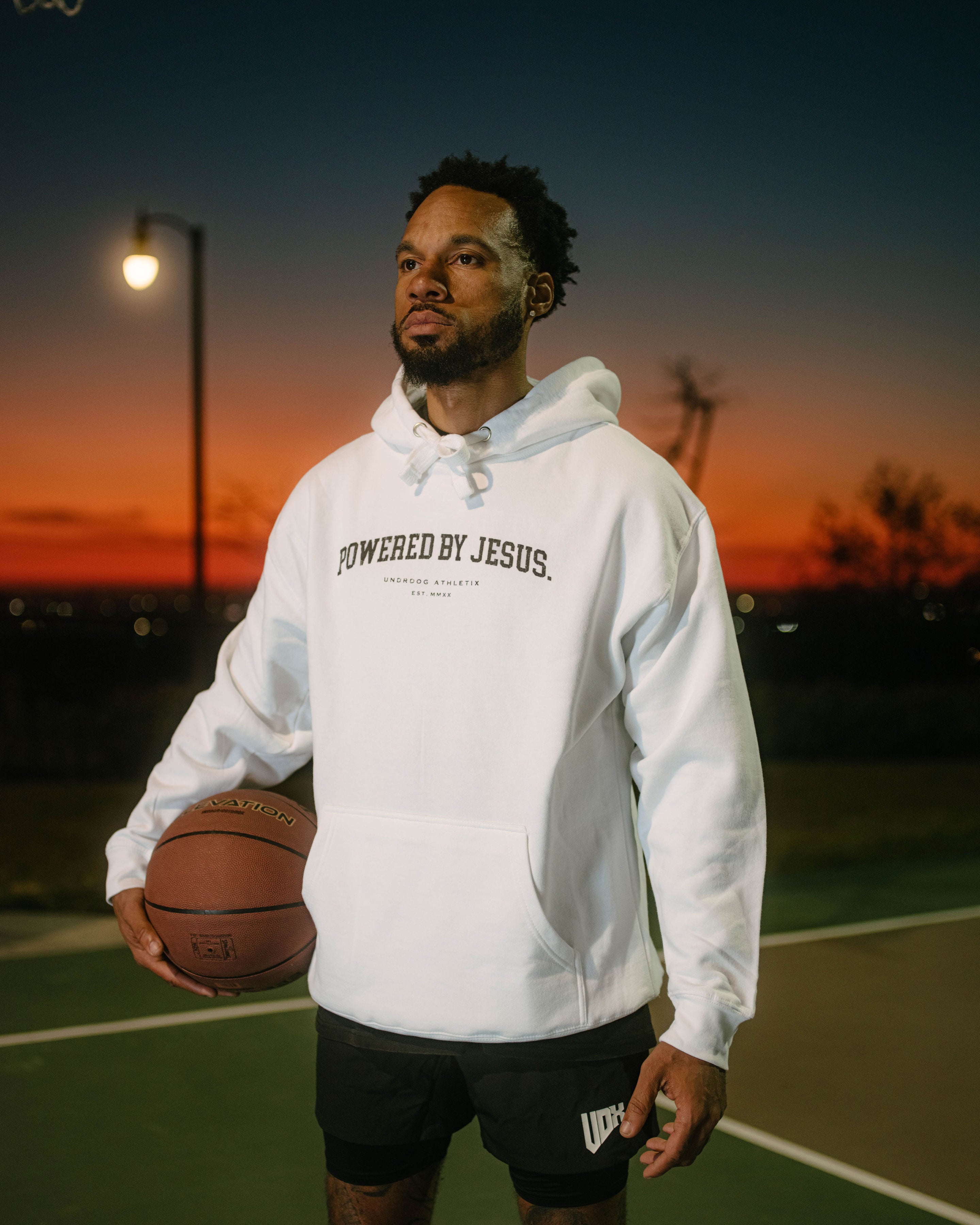 PREMIUM "PBJ" HOODIE WHITE – UNDRDOG ATHLETIX